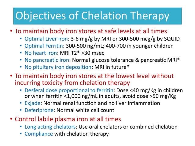 Iron Chelation Therapy | PPTX | Blood Disorders | Diseases and Conditions