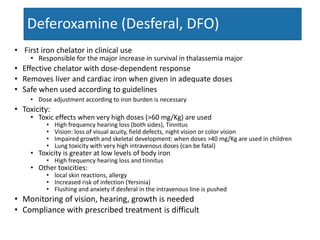Iron Chelation Therapy | PPTX