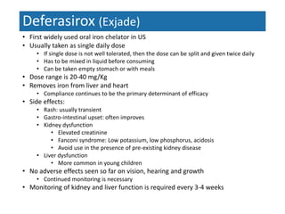 Iron Chelation Therapy | PPTX