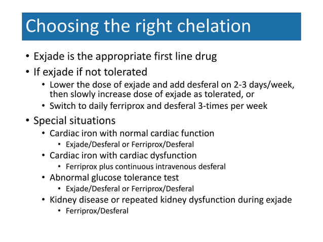 Iron Chelation Therapy | PPTX | Blood Disorders | Diseases and Conditions