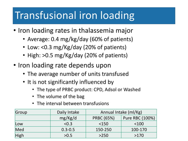 Iron Chelation Therapy | PPTX | Blood Disorders | Diseases and Conditions