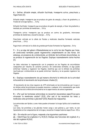 BIOLOGIA PAU Andalucia (2014-15). 2 Citología. | PDF