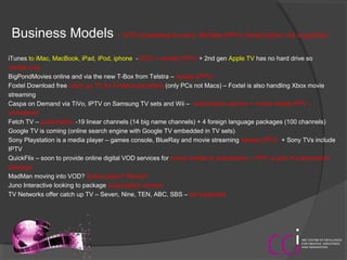 Australian Online Feature Films - Stuart Cunningham SPAA 2010 | PPT