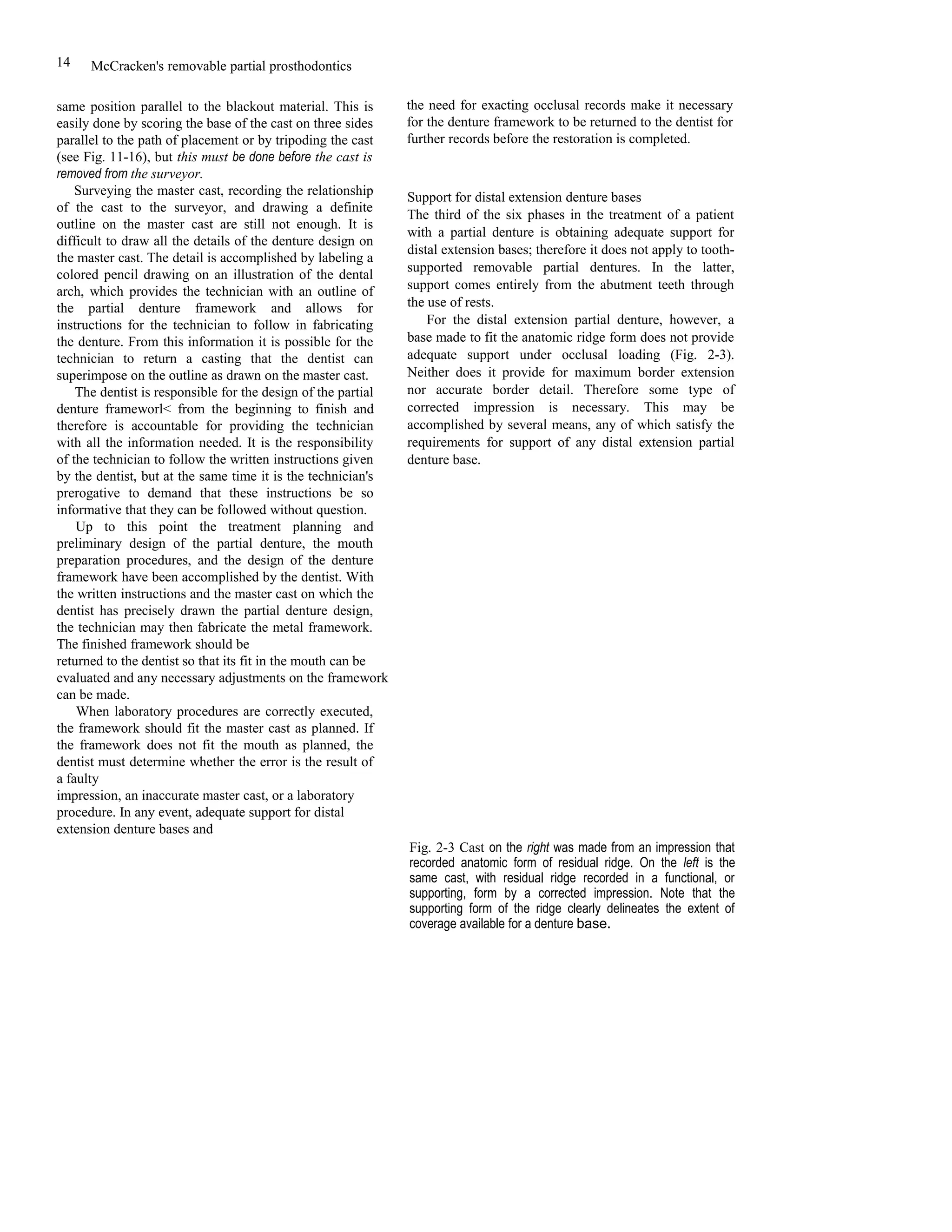 2 clasp retained partial denture | DOC