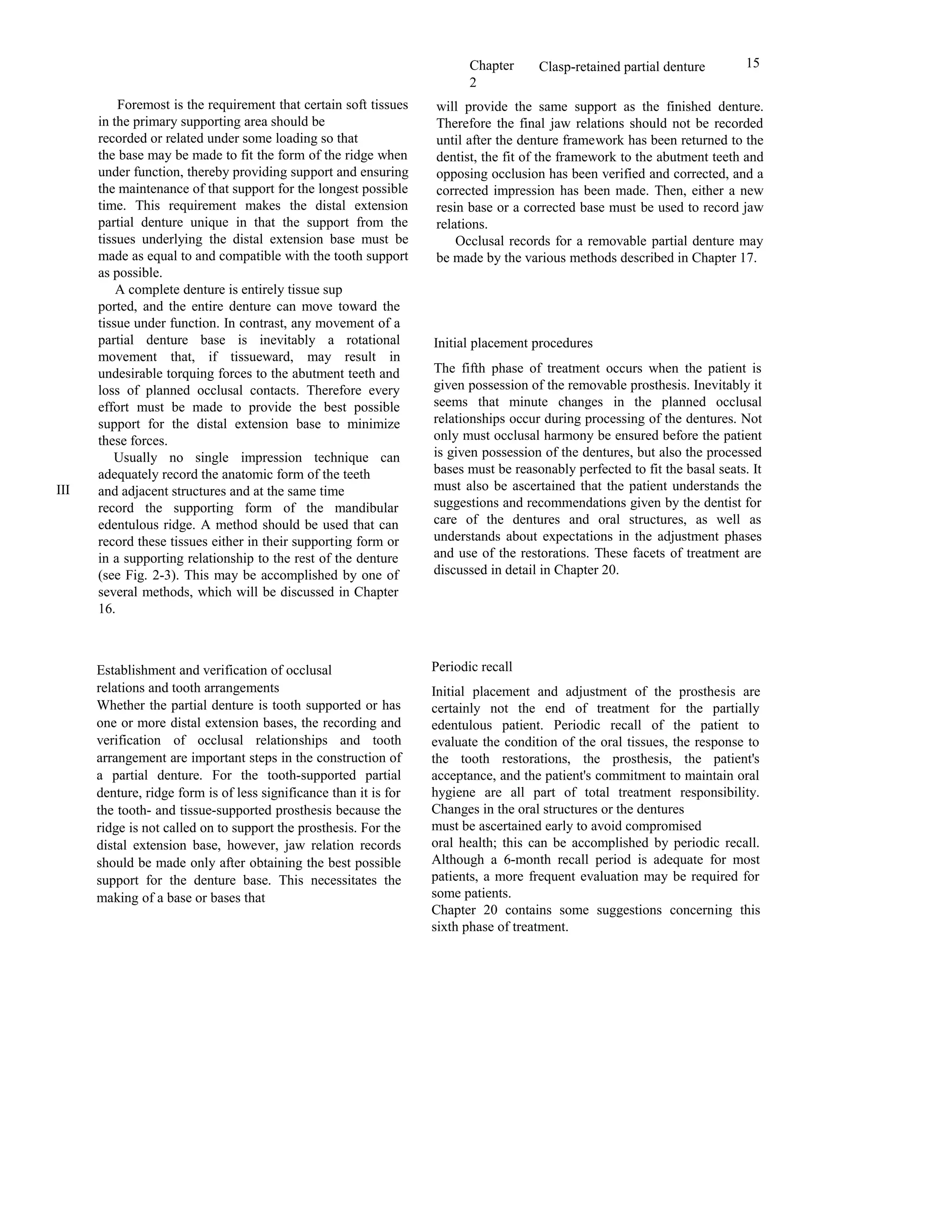 2 clasp retained partial denture | DOC