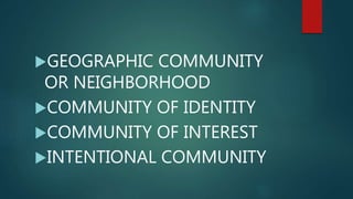 2 classification and types of community | PPT