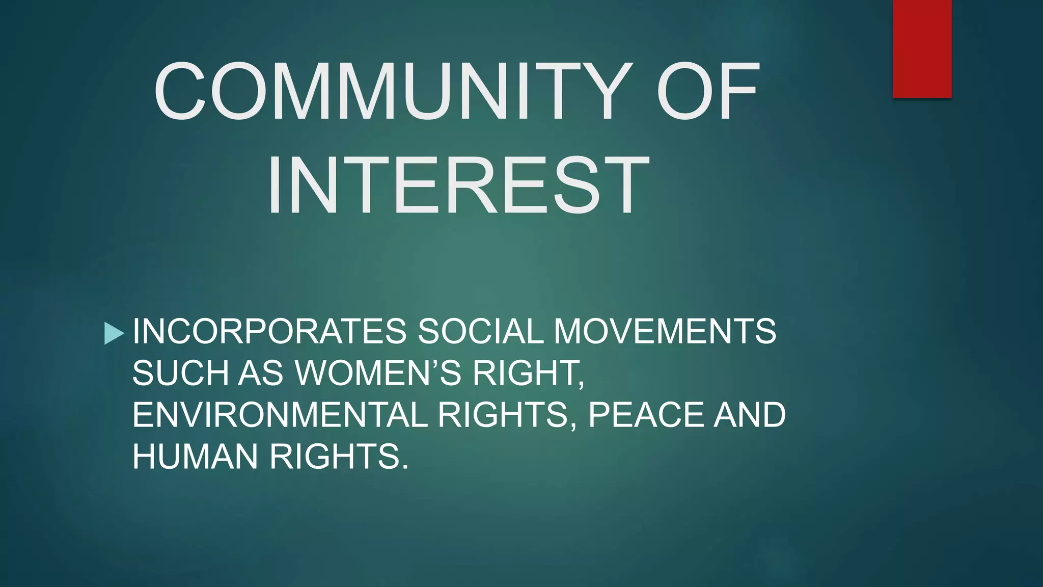 Classification and Types of Communities | PPTX