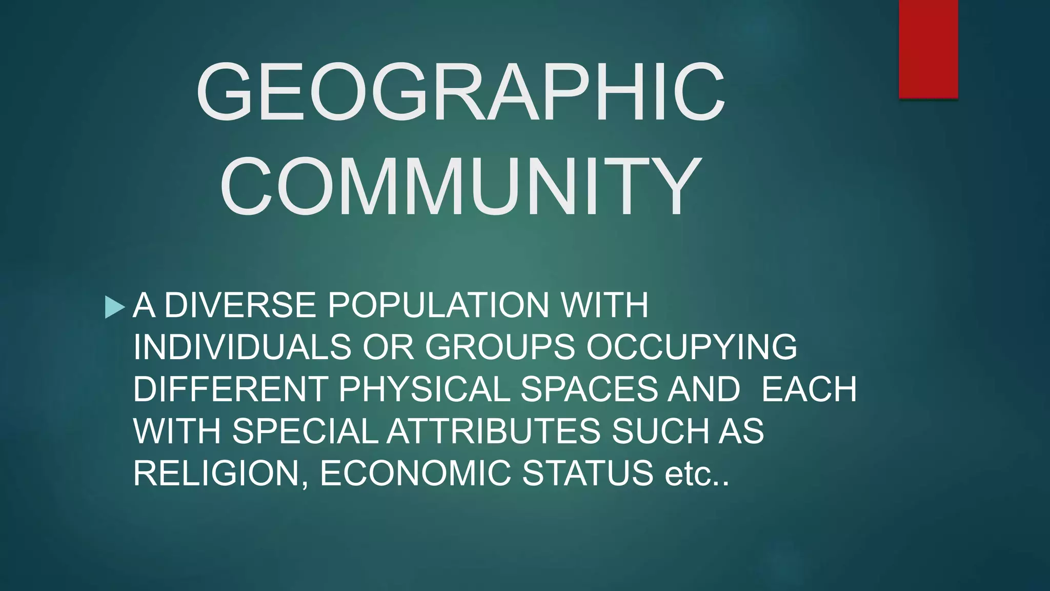 Classification and Types of Communities | PPTX