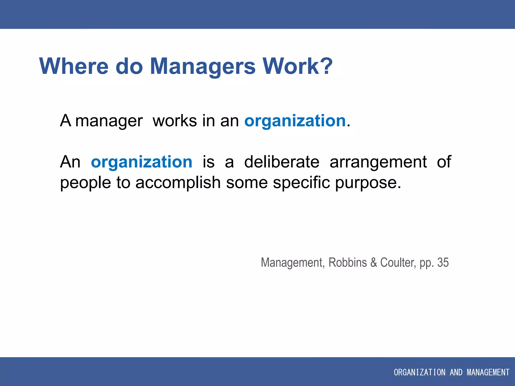 classification of managers | PPTX