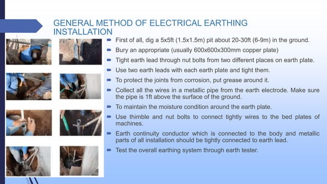 Earthing System in Building services | PPTX