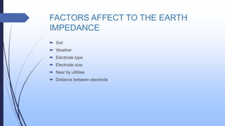Earthing System in Building services | PPTX