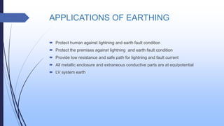 Earthing System in Building services | PPTX