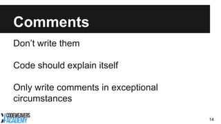 Clean Code Pt I | PPT