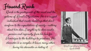 The Fountainhead Character Analysis- Ayn Rand | PPTX