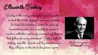 The Fountainhead Character Analysis- Ayn Rand | PPTX