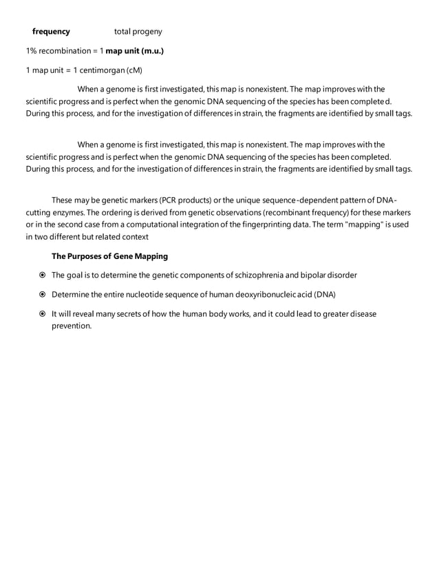 2 coding and non coding dna, genetic mapping | DOCX | Genetics | Science