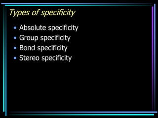 2 coenzymes and specificity | PPT