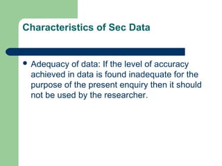2 collection of secondary data | PPT