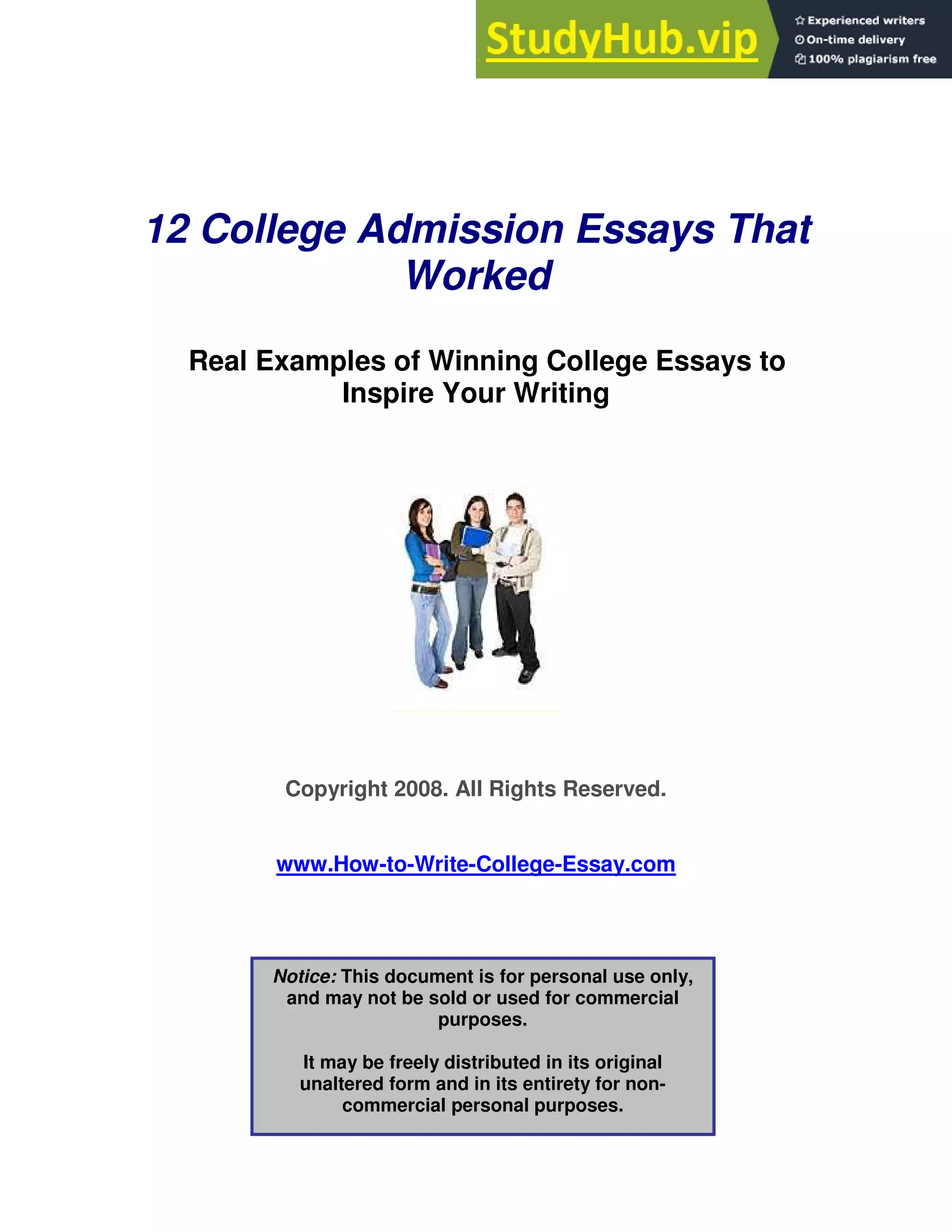 2 College Admission Essays That Worked Real Examples Of Winning College ...