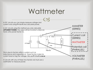 Outcome 2.3 identify appropriate electrical instruments for the ...