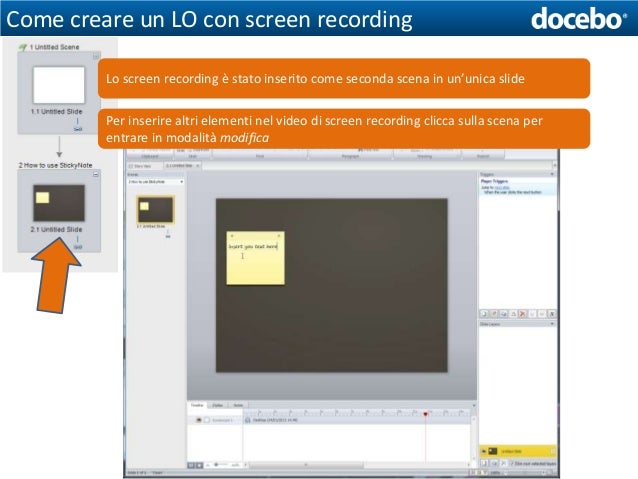 2 - Come usare Storyline con Docebo: Screen Recording