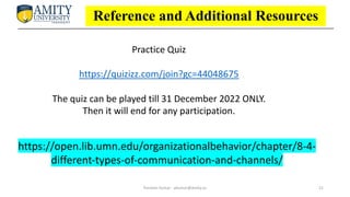 Communication Process and 7 C's of Communication and Concept of ...