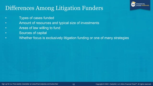 Litigation Finance Market Process | PPT