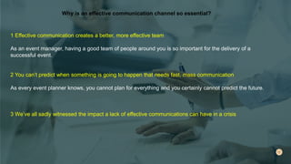Communication in Event mgmt | PPTX