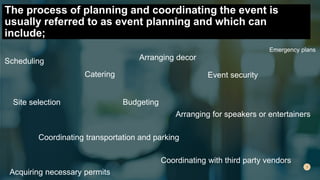 Communication in Event mgmt | PPTX