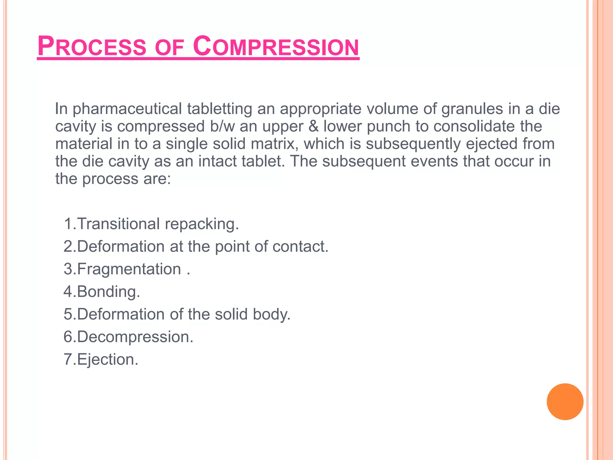 Compaction and compression, Forces involved in compression & Factors ...