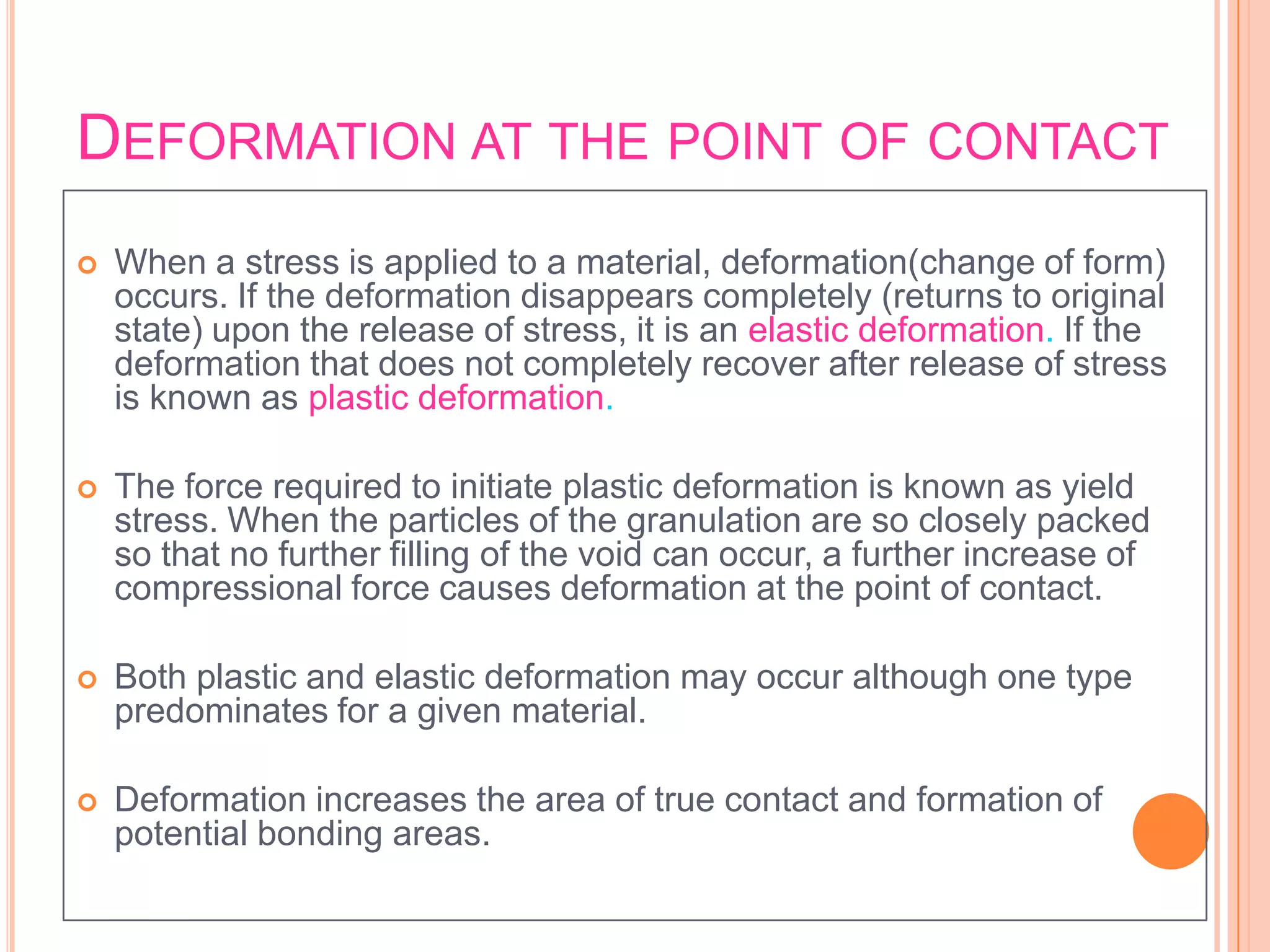 Compaction and compression, Forces involved in compression & Factors ...