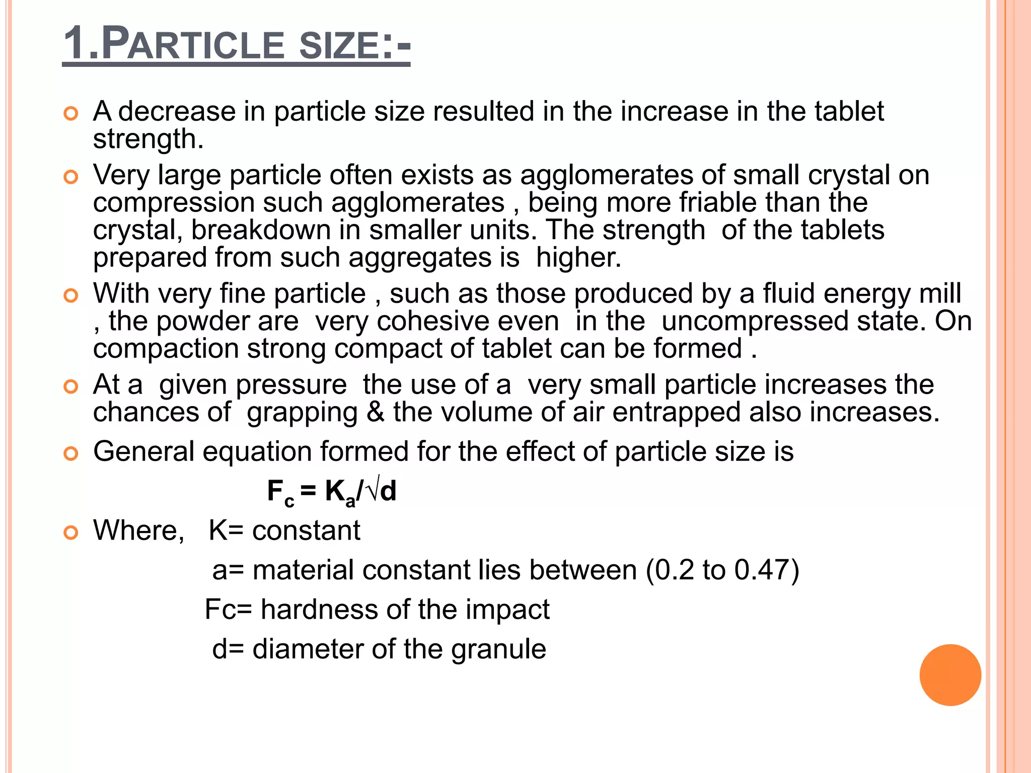 Compaction and compression, Forces involved in compression & Factors ...