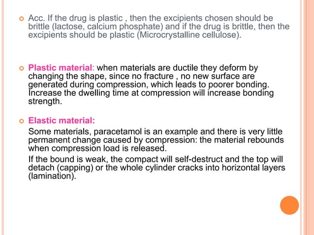 Compaction and compression, Forces involved in compression & Factors ...