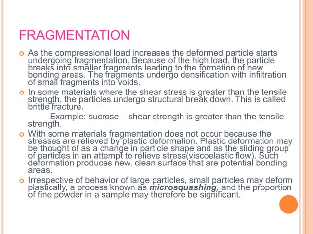 Compaction and compression, Forces involved in compression & Factors ...