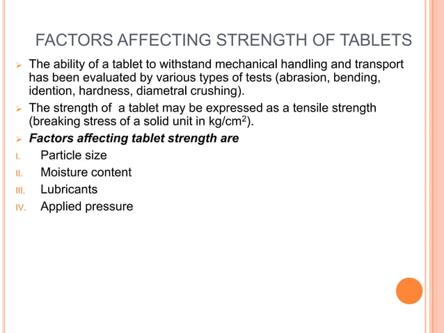 Compaction and compression, Forces involved in compression & Factors ...