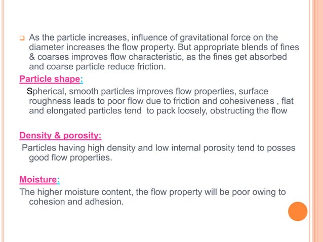 Compaction and compression, Forces involved in compression & Factors ...