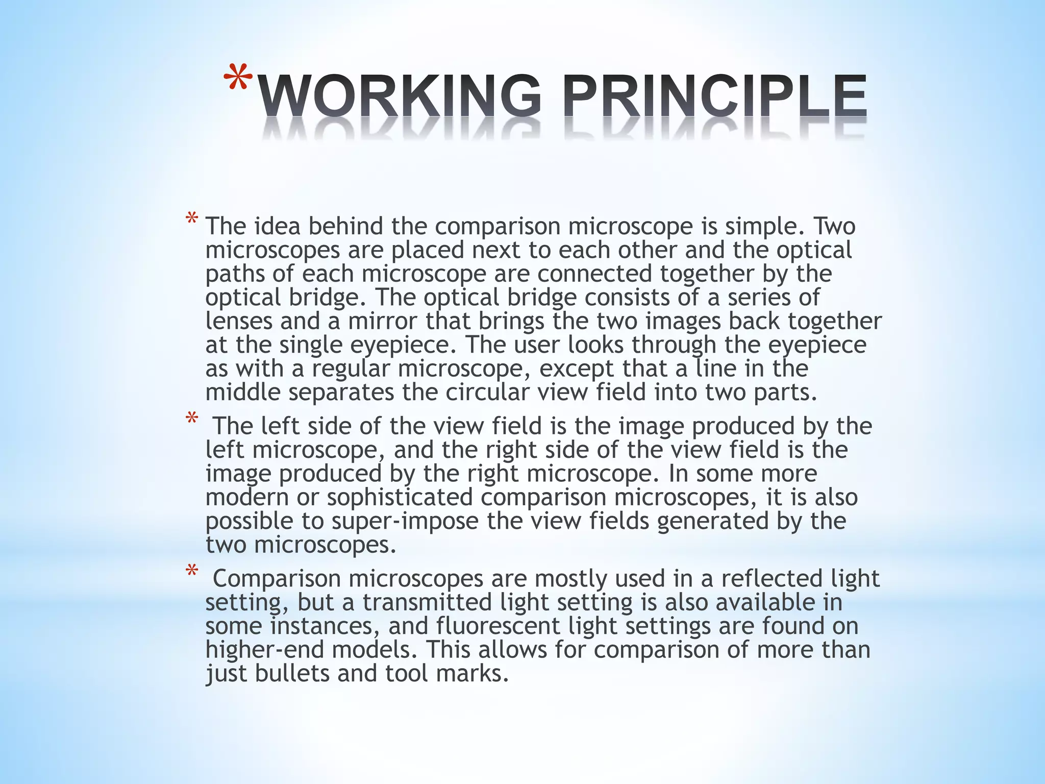 Comparison microscope | PPTX