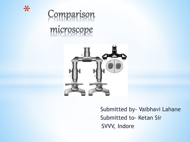 Comparison microscope | PPTX