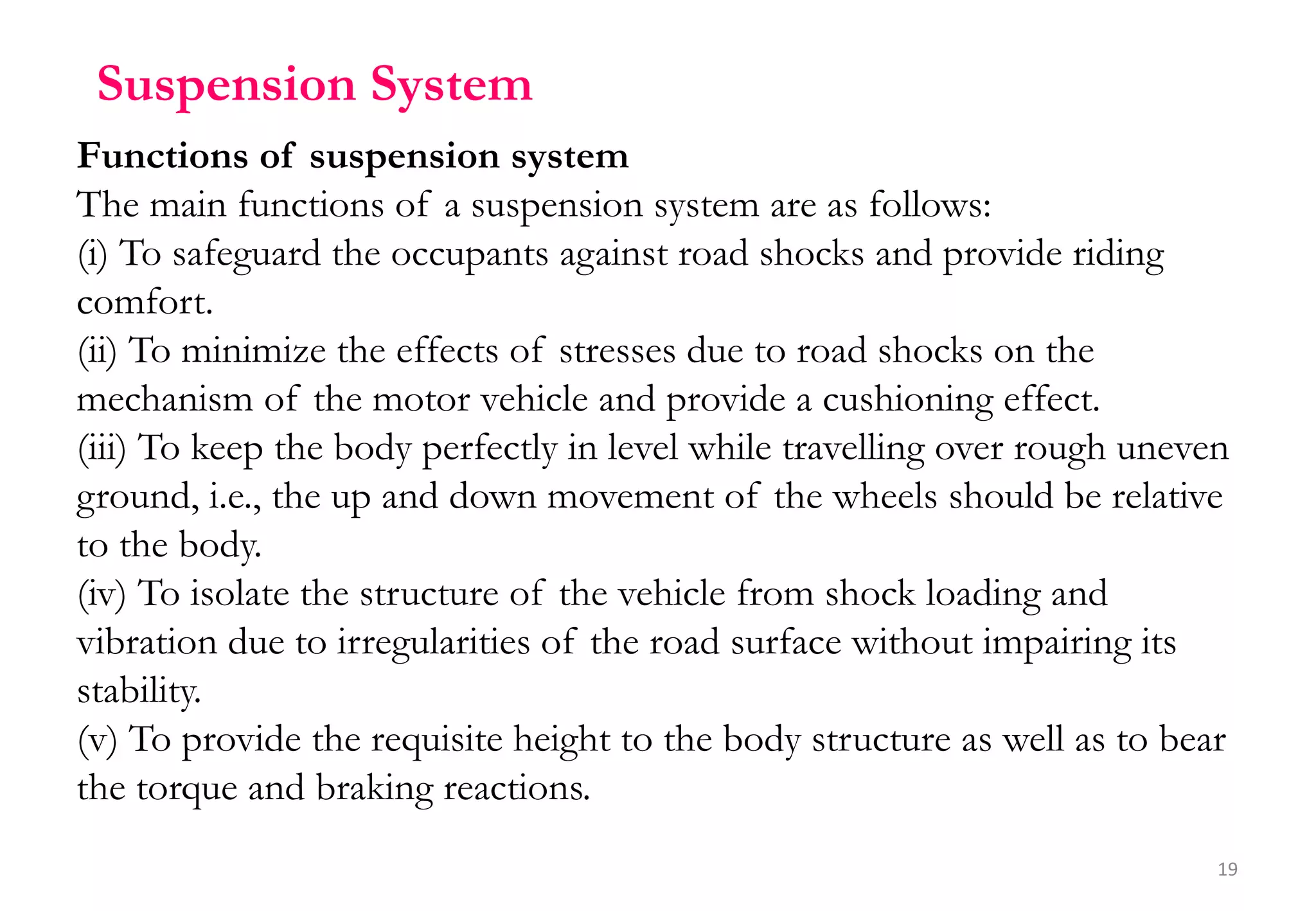 Components of Conventional Vehicle | PPTX