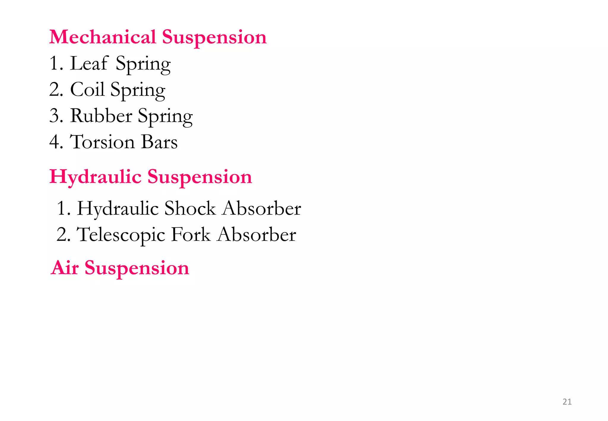 Components of Conventional Vehicle | PPTX
