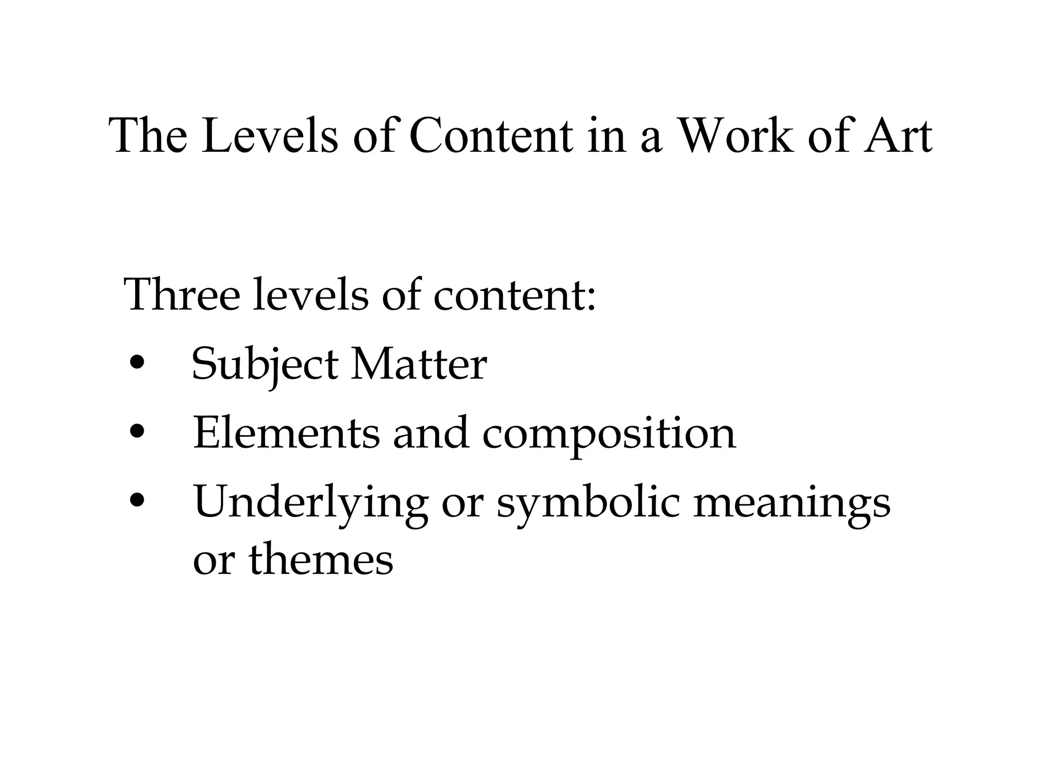 The Components of Art | PPT