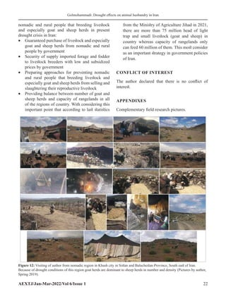 Drought effects on animal husbandry in Iran: Situations, problems, and ...