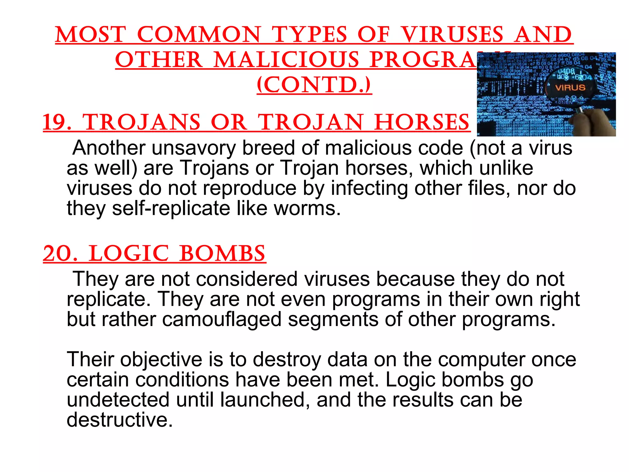 Computer viruses, types and preventions | PPT