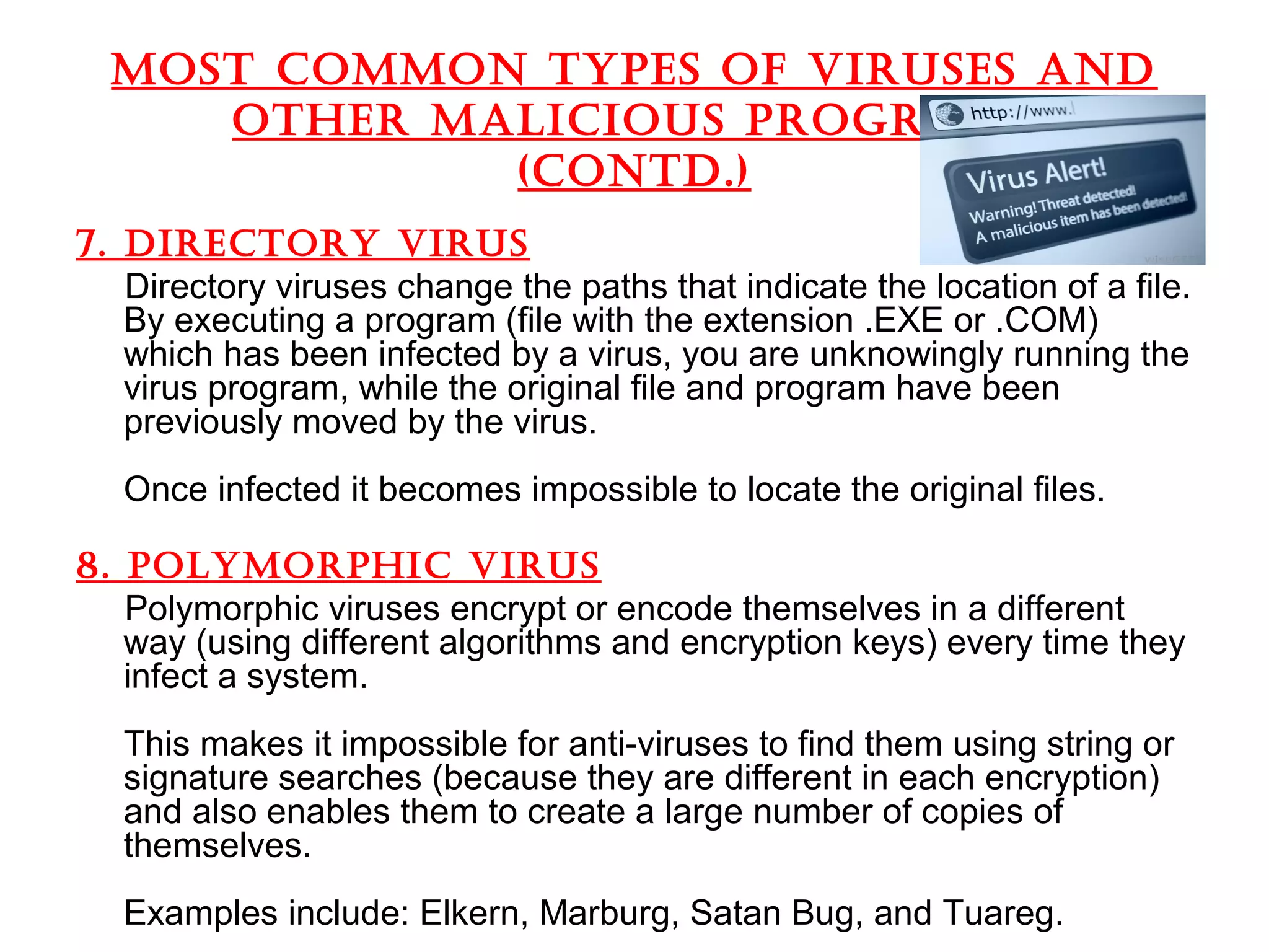 Computer viruses, types and preventions | PPT
