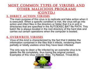 Computer viruses, types and preventions | PPT