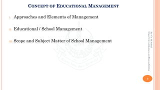 CONCEPT OF EDUCATIONAL MANAGEMENT IN EDUCATIONAL LEADERSHIP AND ...