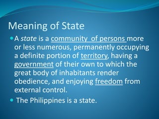 2 concept of govt and state | PPTX