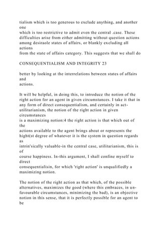 2 CONSEQUENTIALISM AND INTEGRITY BERNARD WILLIAMS .docx