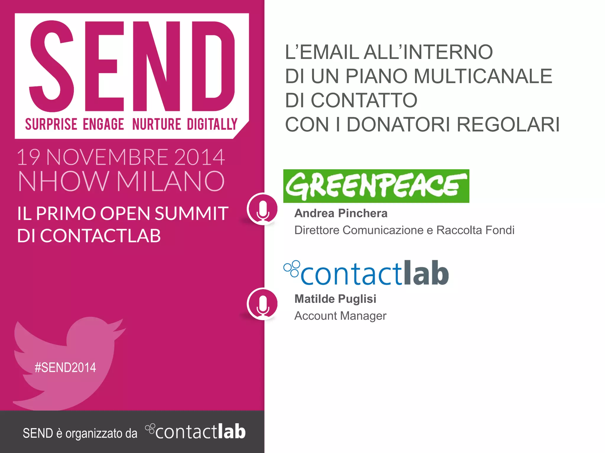 SEND | L’email all’interno di un piano multicanale di contatto con i ...