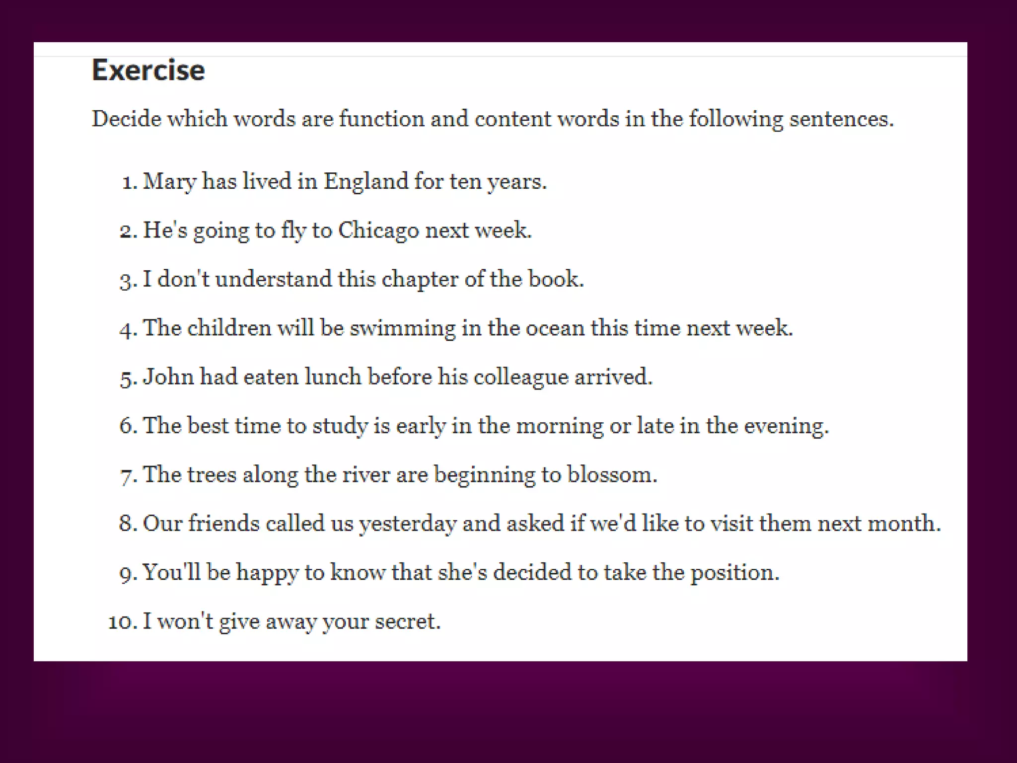 2 content words vs functional words | PDF